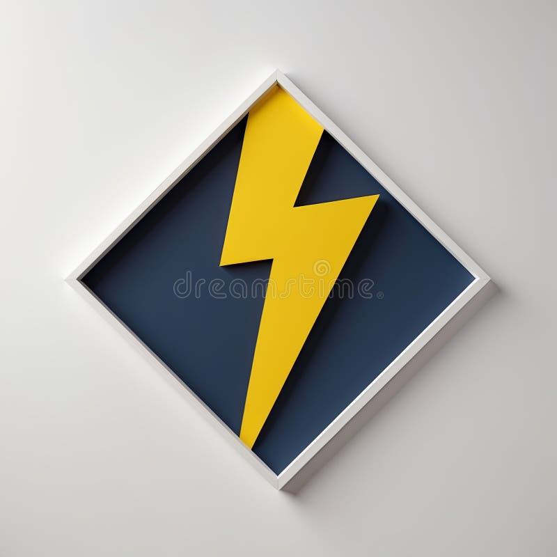 Vector Lightning Strike Badge Stock Illustration - Illustration of fast ...