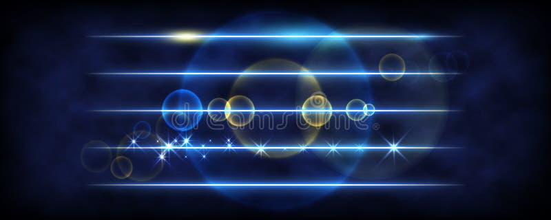 Vector Lights, Glowing Effects, Shining Neon Elements Stock Vector ...