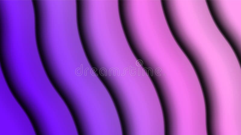Vector Lilac Gradient Wave Background in Paper Cut Style Stock ...