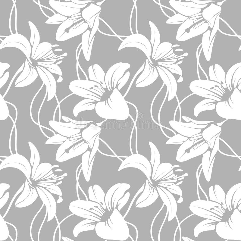 Lilly Pattern Seamless Vector Stock Illustrations – 1,320 Lilly Pattern ...