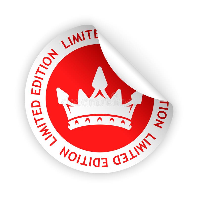 Vector Limited Edition Bent Sticker Stock Vector - Illustration of ...