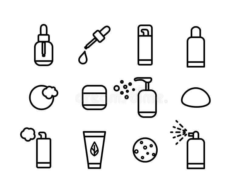 Skincare Routine Icons Stock Illustrations – 593 Skincare Routine Icons ...