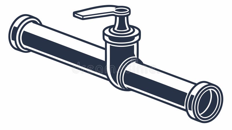 Industrial Pipe with Valve Control Water or Gas Flow System Component ...