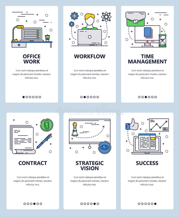 Vector Line Art Web and Mobile App Template Set Stock Vector ... Vector Line Art Web and Mobile App Template Set Stock Vector ...