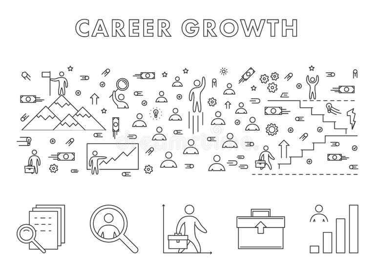 Career Growth Banner Stock Illustrations – 9,185 Career Growth Banner ...