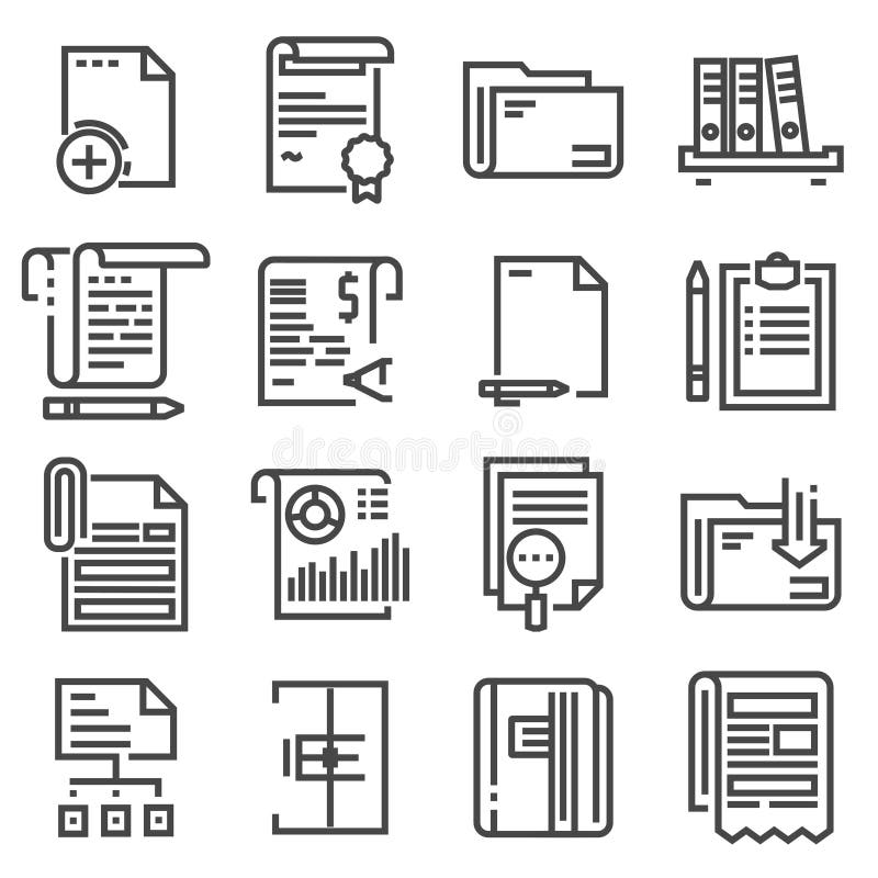 Documents 2 web icons stock vector. Illustration of edit - 6268338