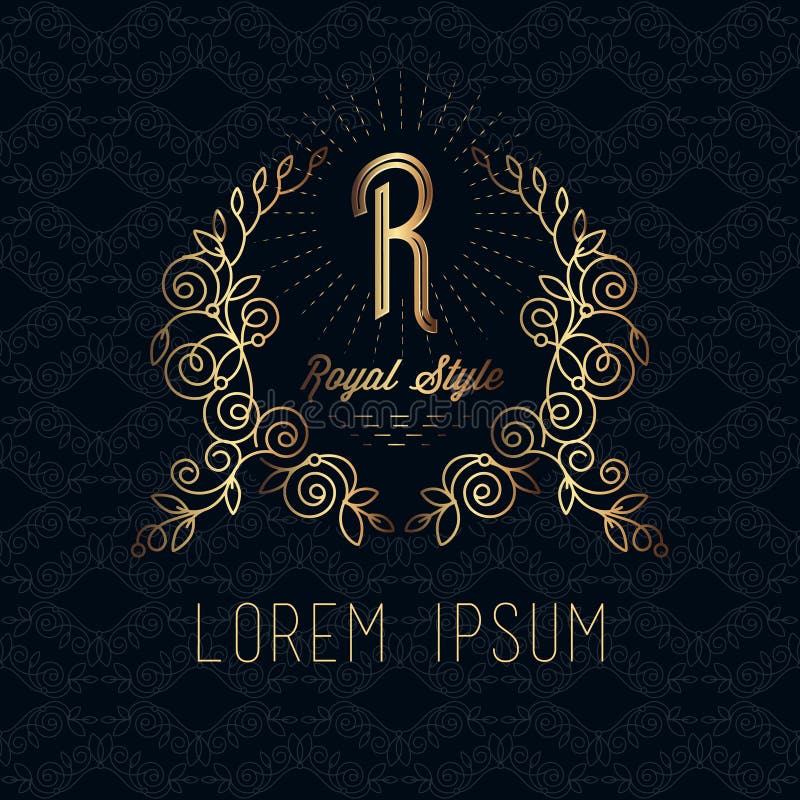 Vector Line Frame Design Elements,ornament, Emblem Stock Vector ...