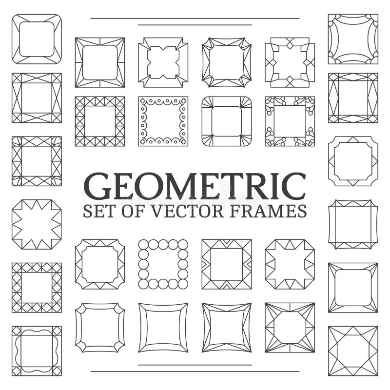 Vector line frames. stock vector. Illustration of icon - 75636563