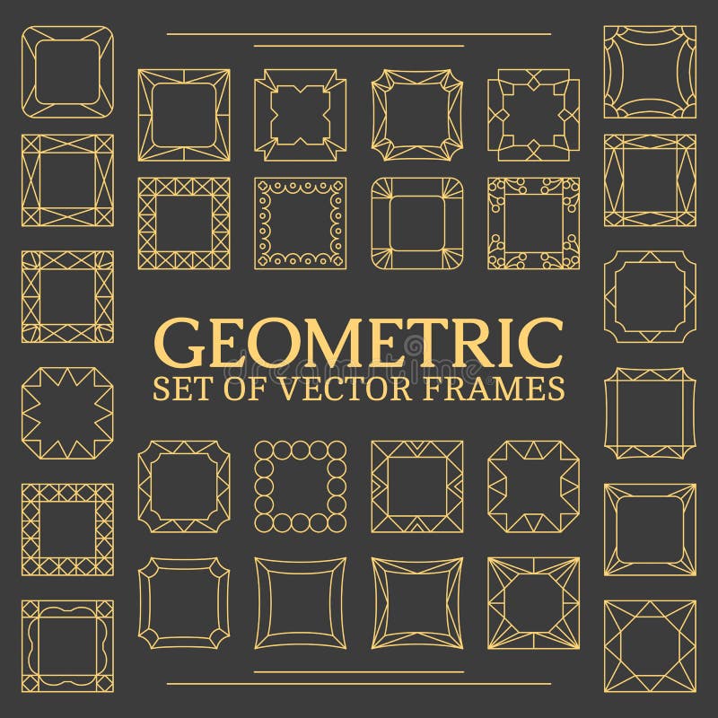 Vector line frames. stock vector. Illustration of icon - 75636563