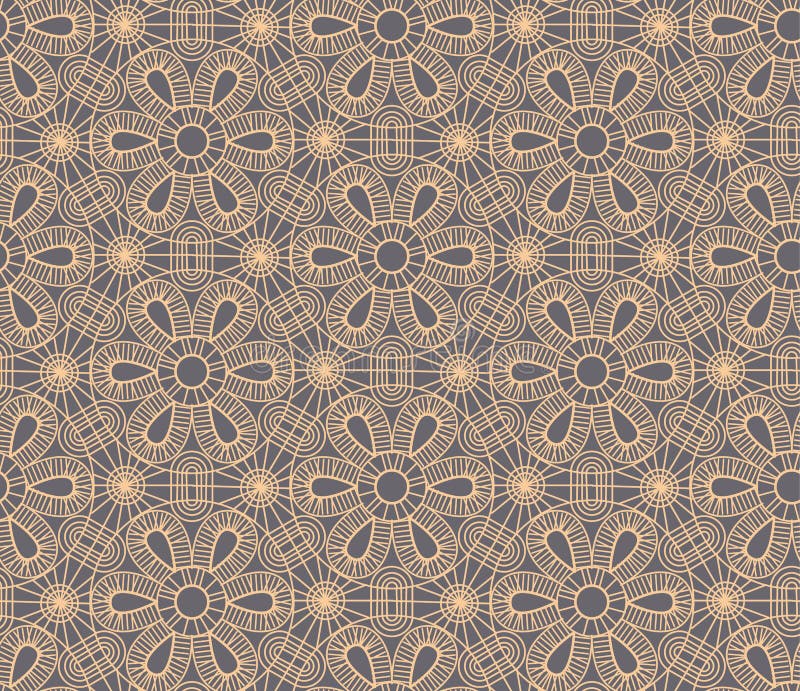 Vector Line Geometry Style Seamless Pattern. Stock Vector ...