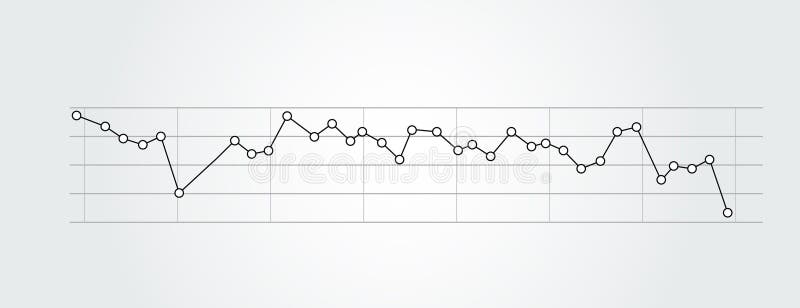 Vector Line Graph Element. Banner Diagram Concept Report Stock Vector ...