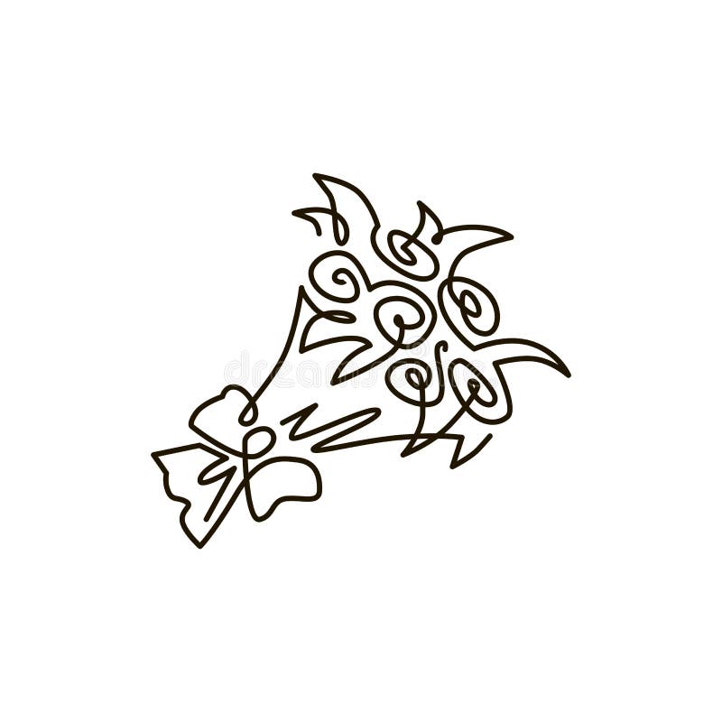 One Line Bouquet Stock Illustrations – 1,583 One Line Bouquet Stock ...