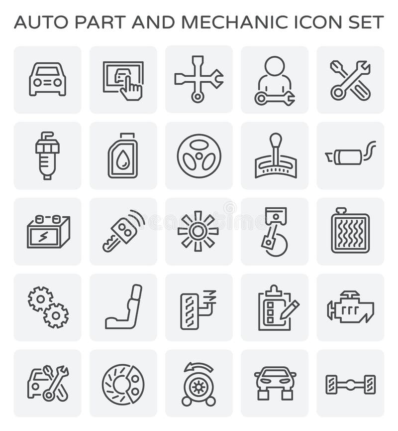 Auto mechanic icon stock vector. Illustration of gearbox - 100501687