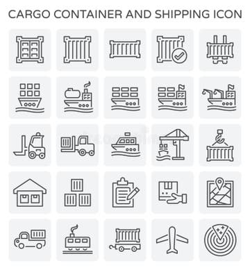 Container Freight Icon Stock Illustrations – 45,336 Container Freight ...