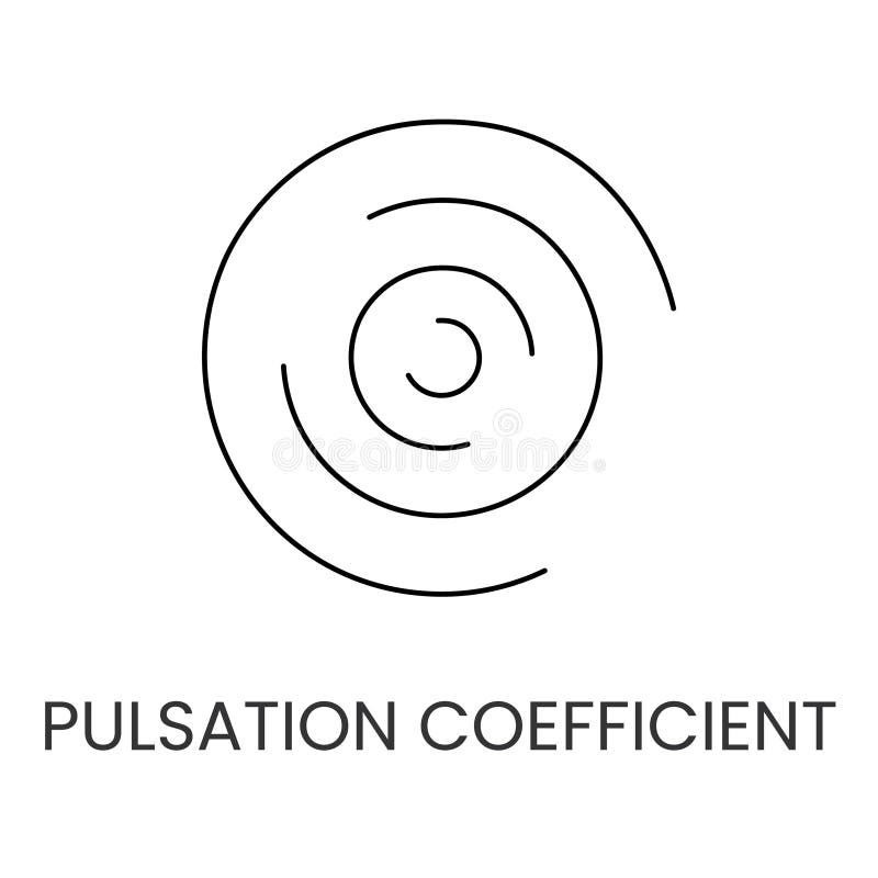 Vector Line Icon Depicting Ripple Coefficient Stock Illustration ...