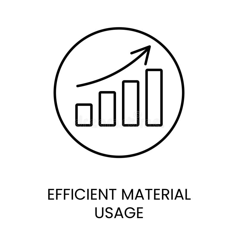 Vector Line Icon Effective Use of Materials with Editable Stroke, for ...