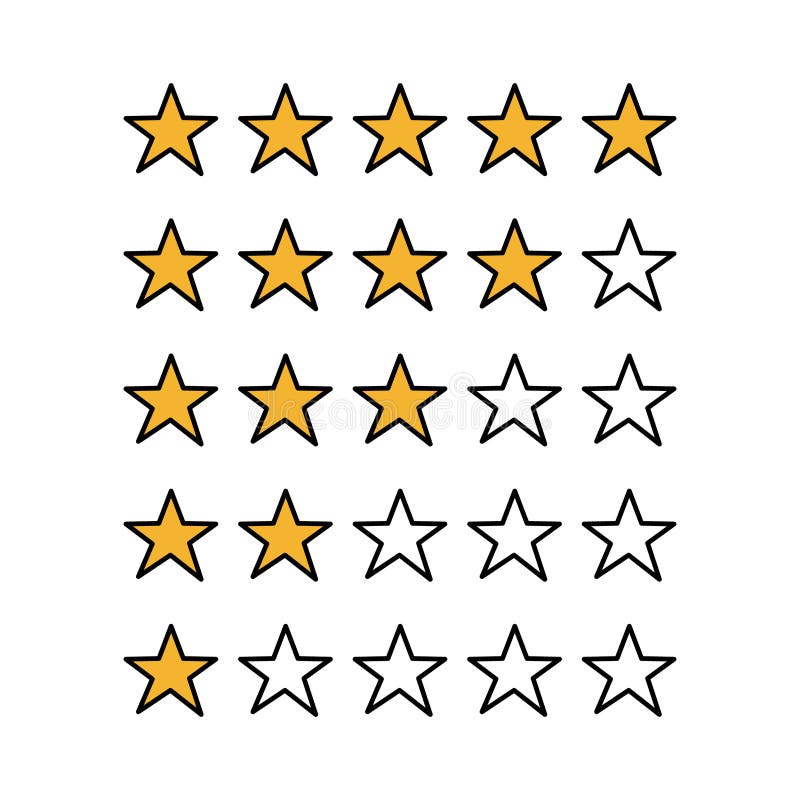 Star Ratings Stock Illustrations – 979 Star Ratings Stock Illustrations ...