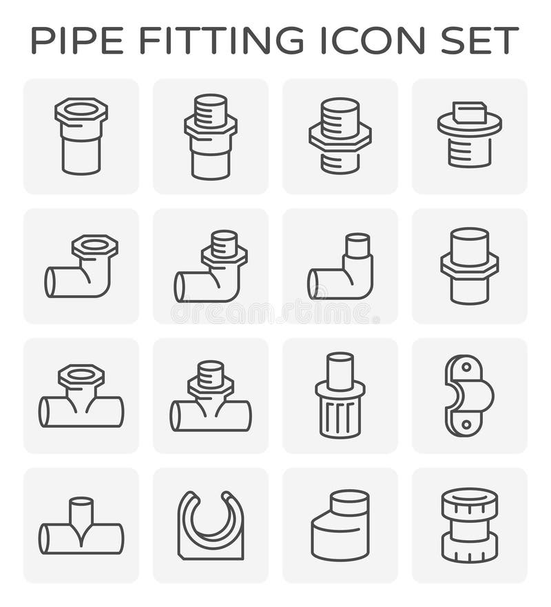 Pipe fitting icon stock vector. Illustration of connector - 101840289