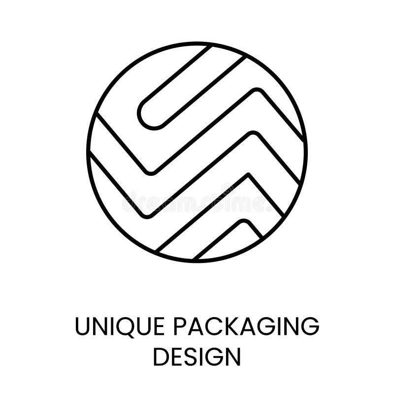 Vector Line Icon Unique Packaging Design with Editable Stroke, for ...
