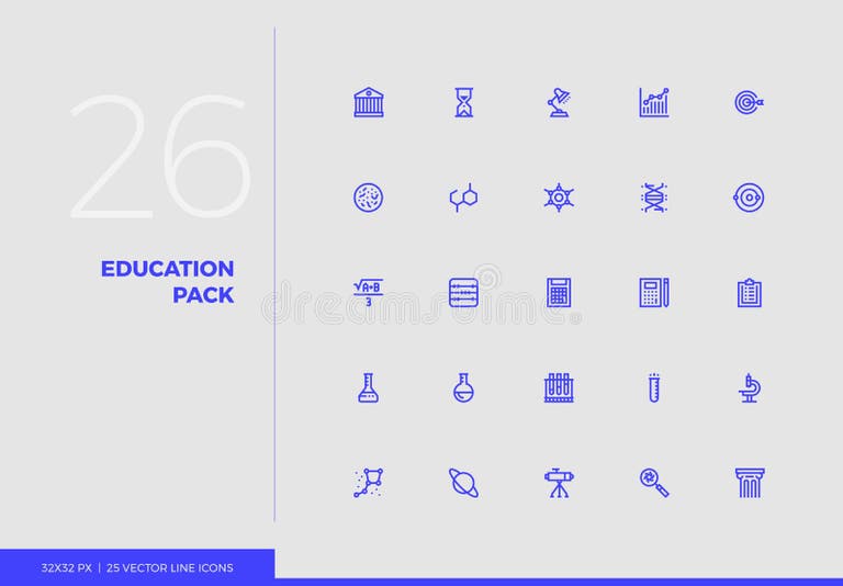 Ux Icons Pack Education Stock Illustrations – 243 Ux Icons Pack ...
