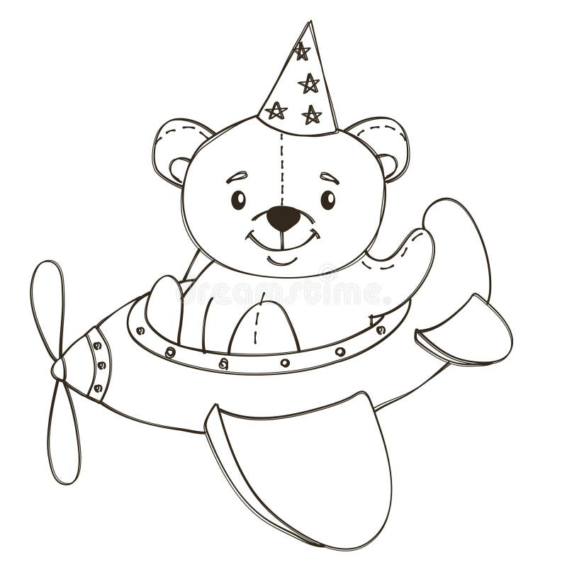 Teddy Bear Pilot Sketch Stock Illustrations – 40 Teddy Bear Pilot ...