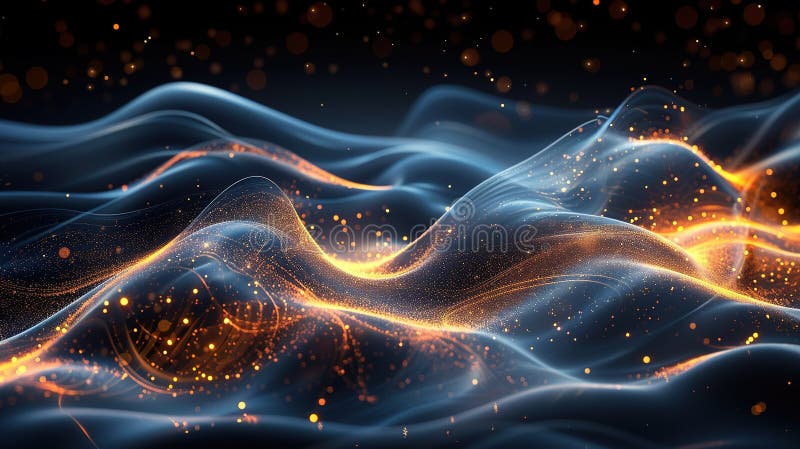 Vector Line Luxury Golden Waves, Abstract Light Abstract Background ...