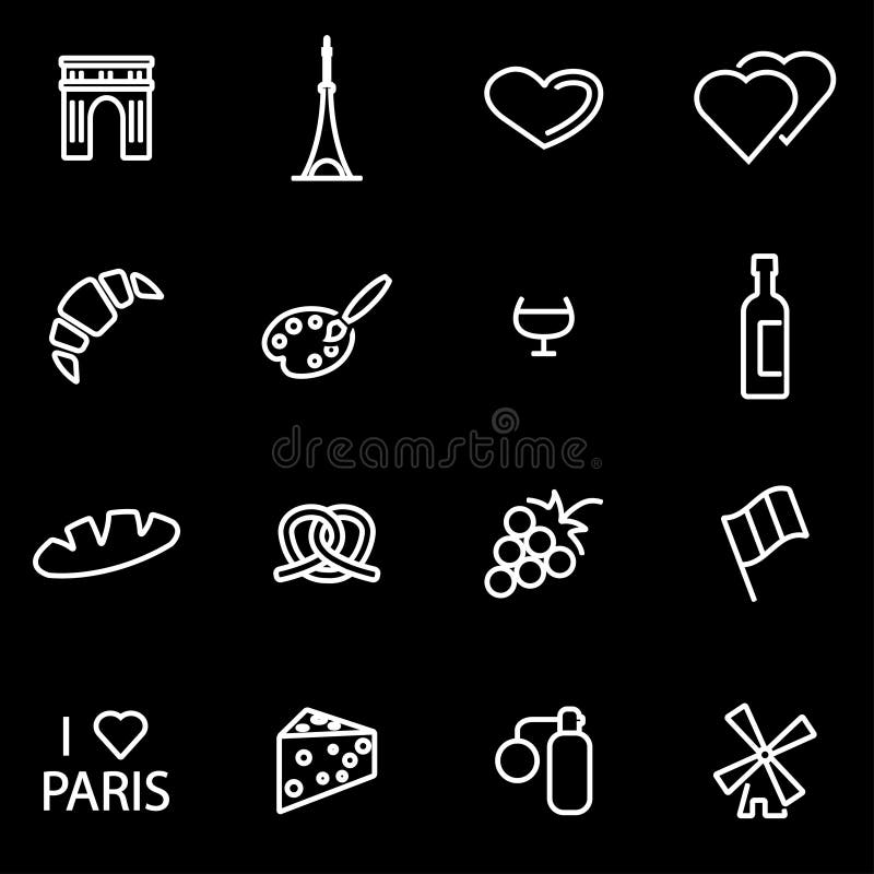 Paris icon stock vector. Illustration of color, downtown - 153968007