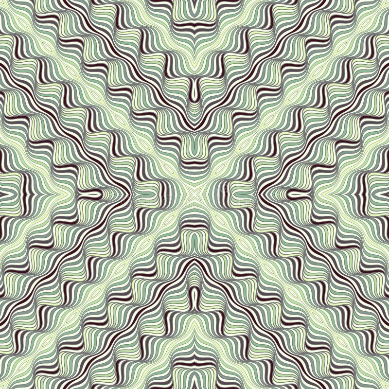 Vector Line Pattern with Distortion Effect Stock Vector - Illustration ...