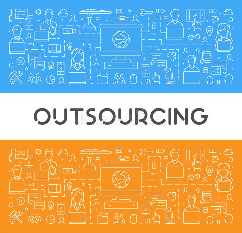 Outsourcing Banner Stock Illustrations – 1,179 Outsourcing Banner Stock ...