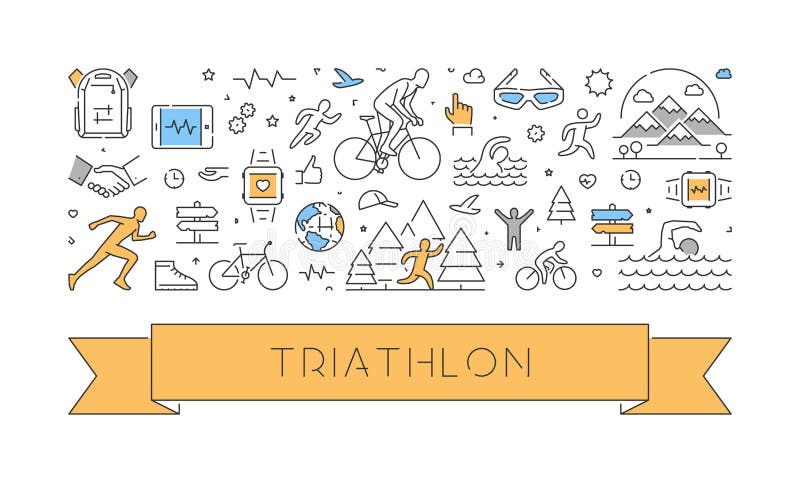 Triathlon Banner Stock Illustrations – 455 Triathlon Banner Stock ...