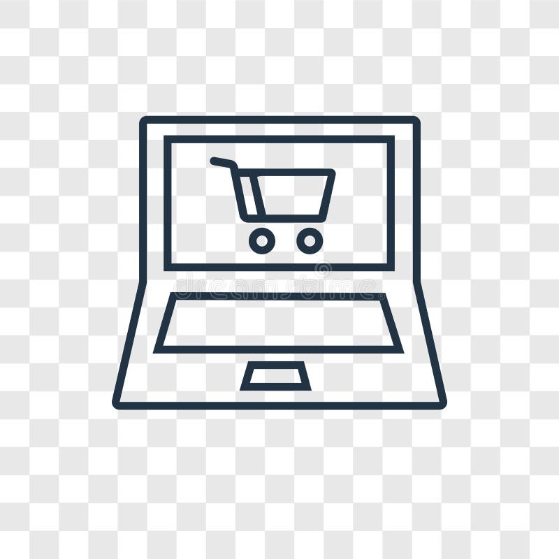 On Vector Linear Icon Isolated on Transparent Background, on ...