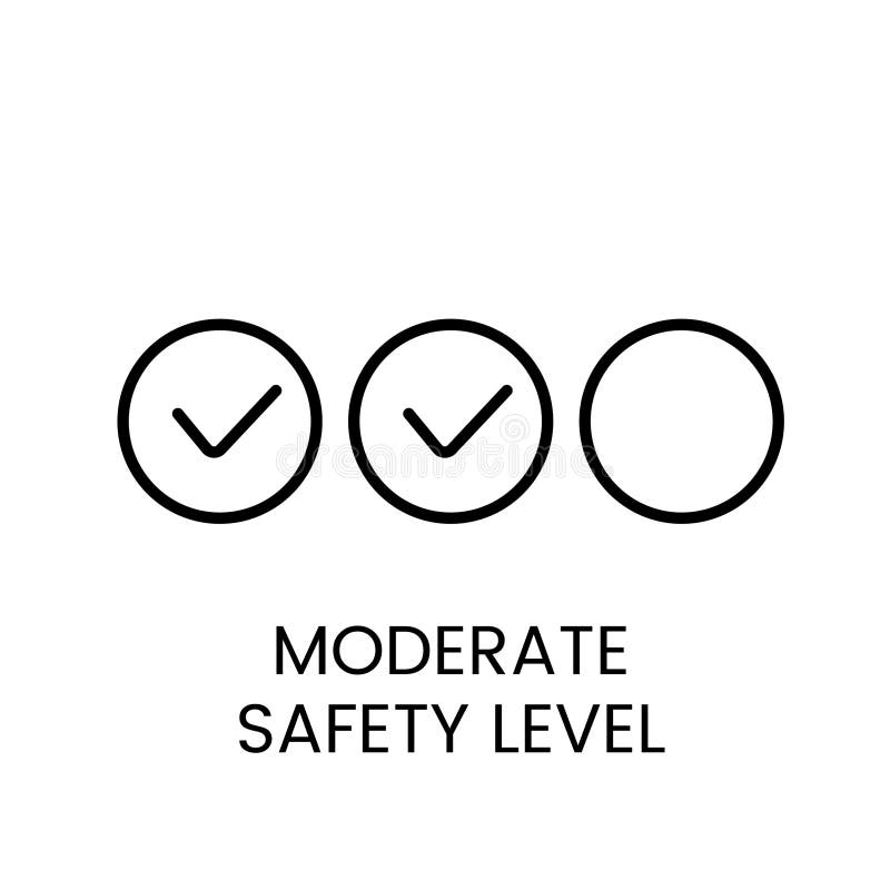 A Vector Linear Icon of Three Circles with Check Marks in the First Two ...
