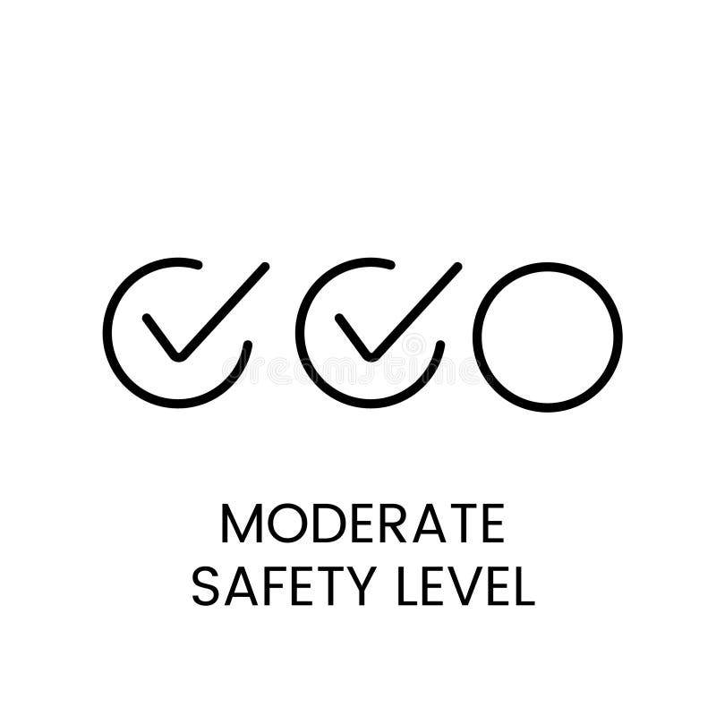 A Vector Linear Icon of Three Circles with Check Marks in the First Two ...