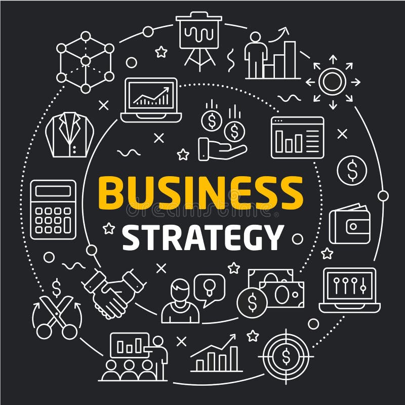 Vector Linear Illustration Background Stock Vector - Illustration of ...