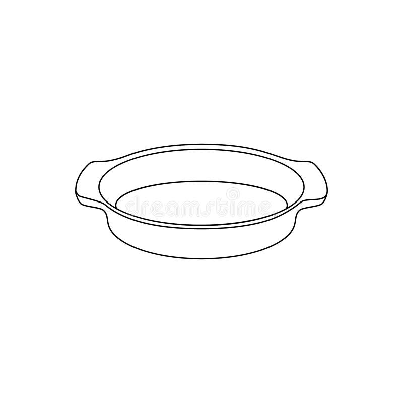 Vector Linear Illustration Of A Shape For Baking. Stock Vector ...