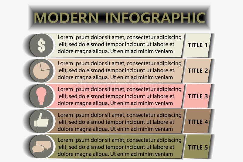 Vector Linear Infographic Template Stock Vector - Illustration of info ...