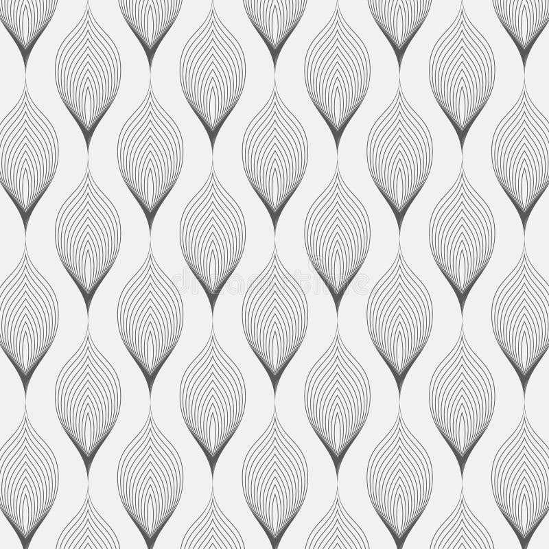 Vector Linear Pattern. Repeating Abstract Background with Garlands ...