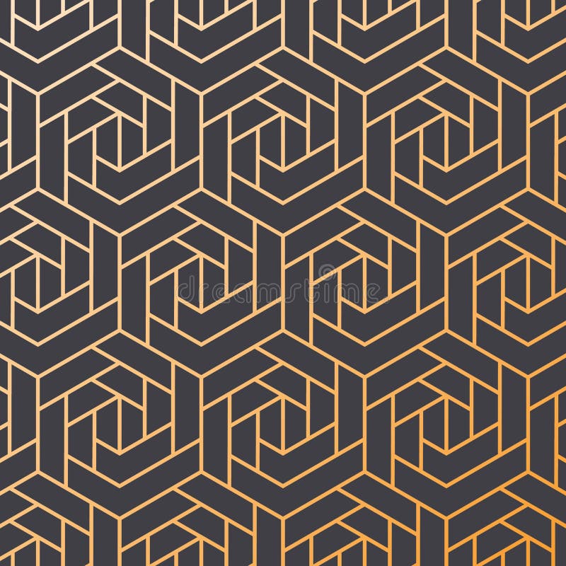Vector Linear Pattern. Repeating Geometric Triangular Grid on Hexagon ... Vector Linear Pattern. Repeating Geometric Triangular Grid on Hexagon ...