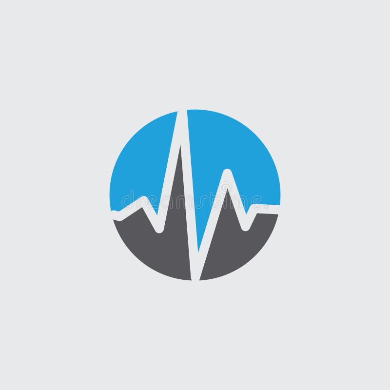 Vector Linear Pulse Icon. Cardiogram Beat Wave. Stock Vector ...