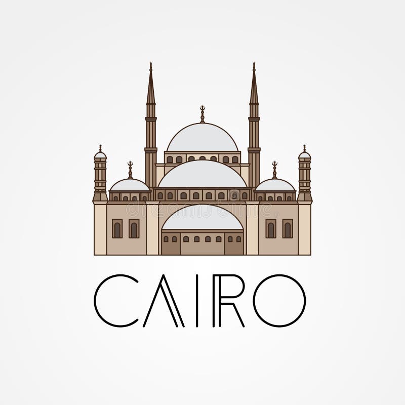 Vector Linear Symbol of Egypt. Stock Vector - Illustration of simple ...