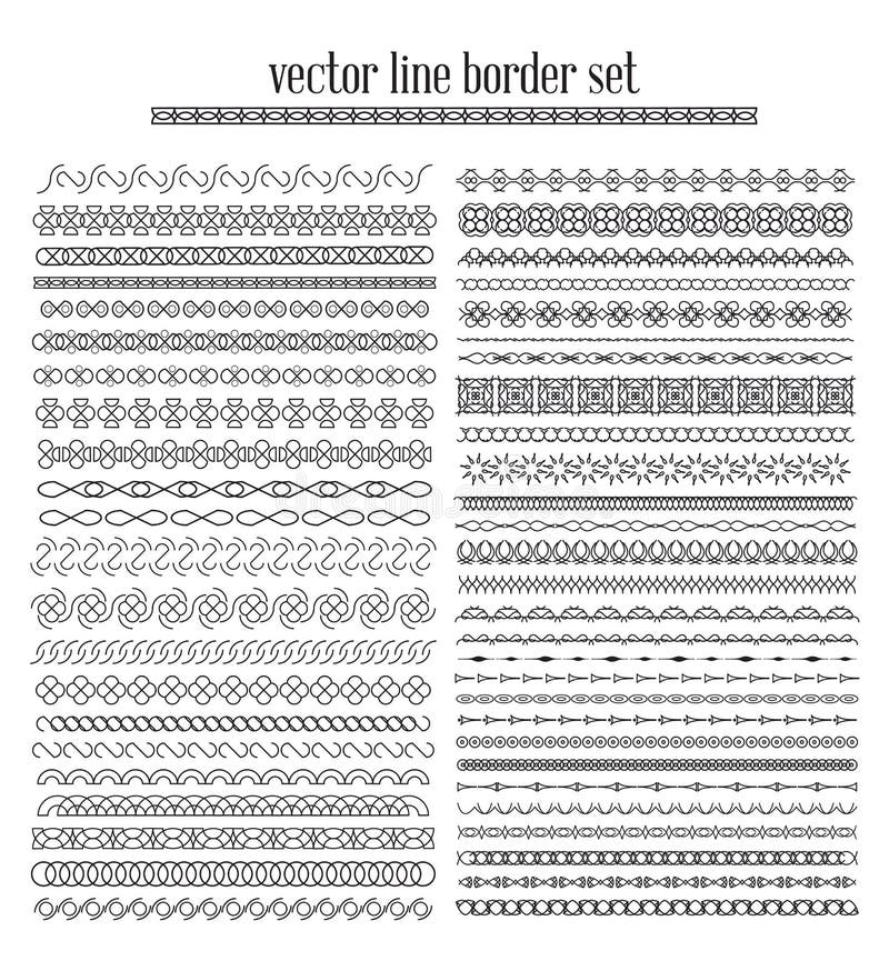 Text and Paragraph Dividing Lines Stock Vector - Illustration of book ...