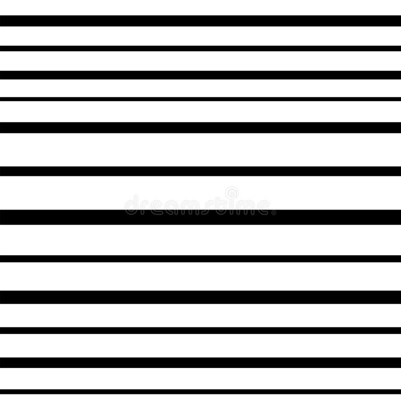 White Horizontal Stripes Isolated on Black Background Stock Vector ...