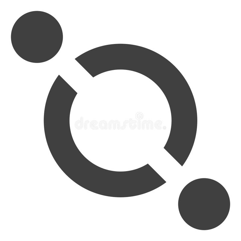 Vector Link Nodes Icon stock vector. Illustration of social - 139861986