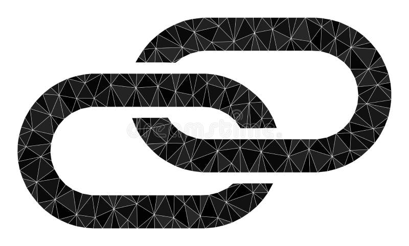 Vector Linkage Triangle Filled Icon Stock Vector - Illustration of ...