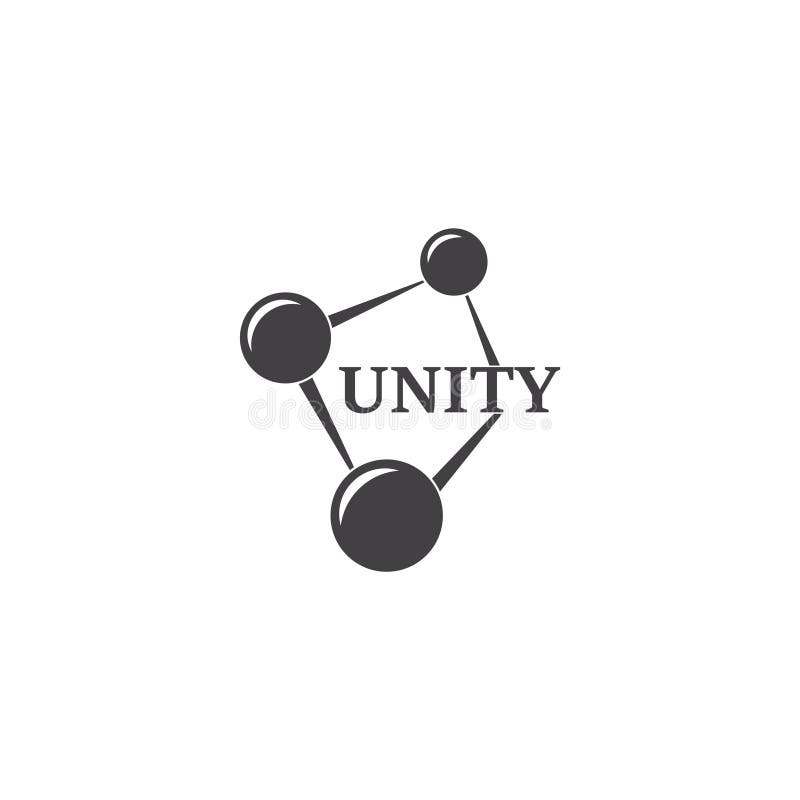 Vector Of Linked Point Object Unity Symbol Decoration Logo Stock Vector ...