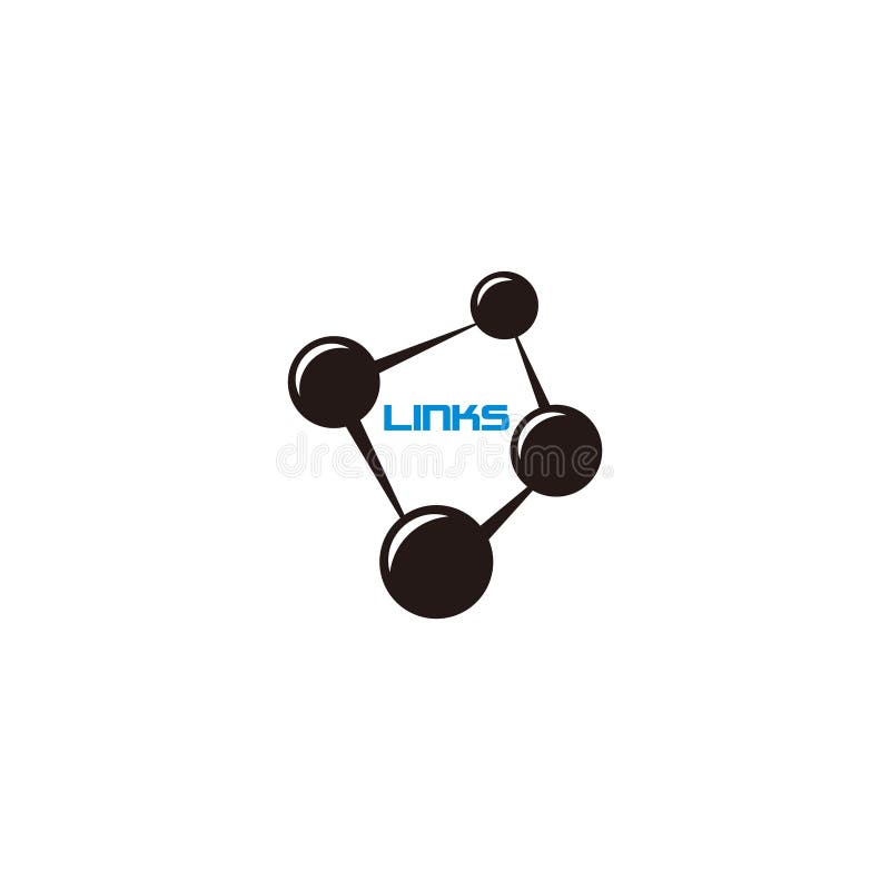Vector of Links Dots Point Simple Strong Connection Symbol Logo Stock ...