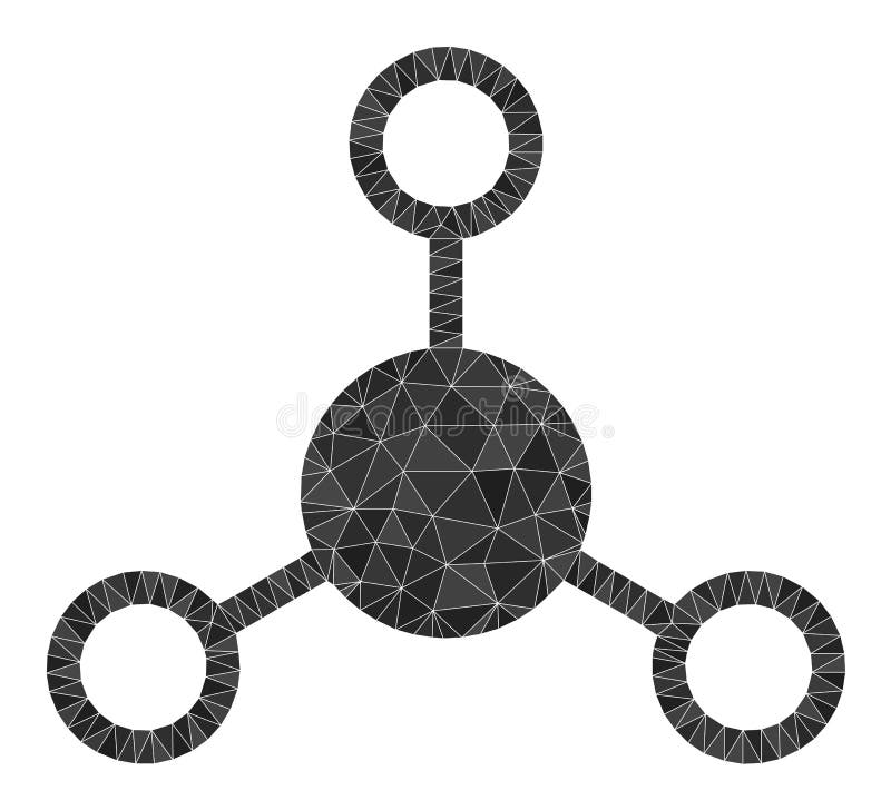 Vector Links Triangle Filled Icon Stock Vector - Illustration of ...