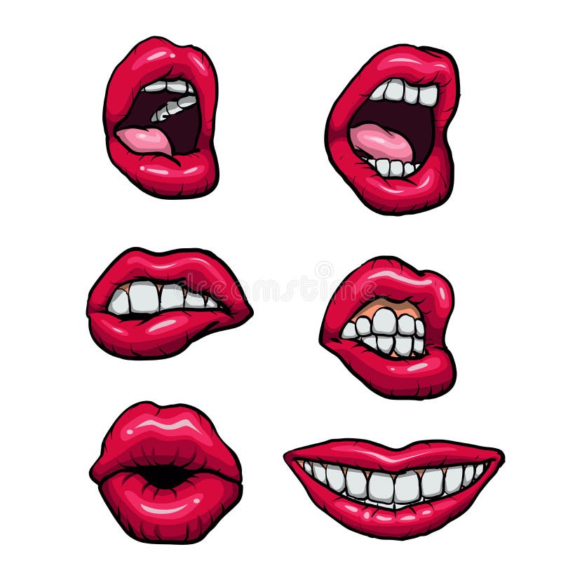 Bullet in Mouth.vector Illustration Stock Illustration - Illustration ...