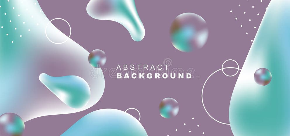 Vector Liquid Effect Background. Trendy Fluid Abstract Backdrop Stock ...