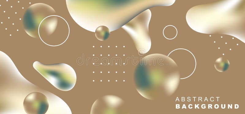 Vector Liquid Effect Background. Trendy Fluid Abstract Backdrop Stock ...